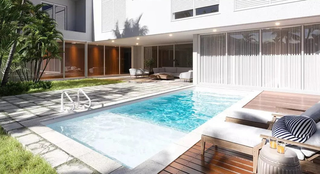 Pool With Tanning Ledge Design Freeform Inground Pool With Slide, Spa,